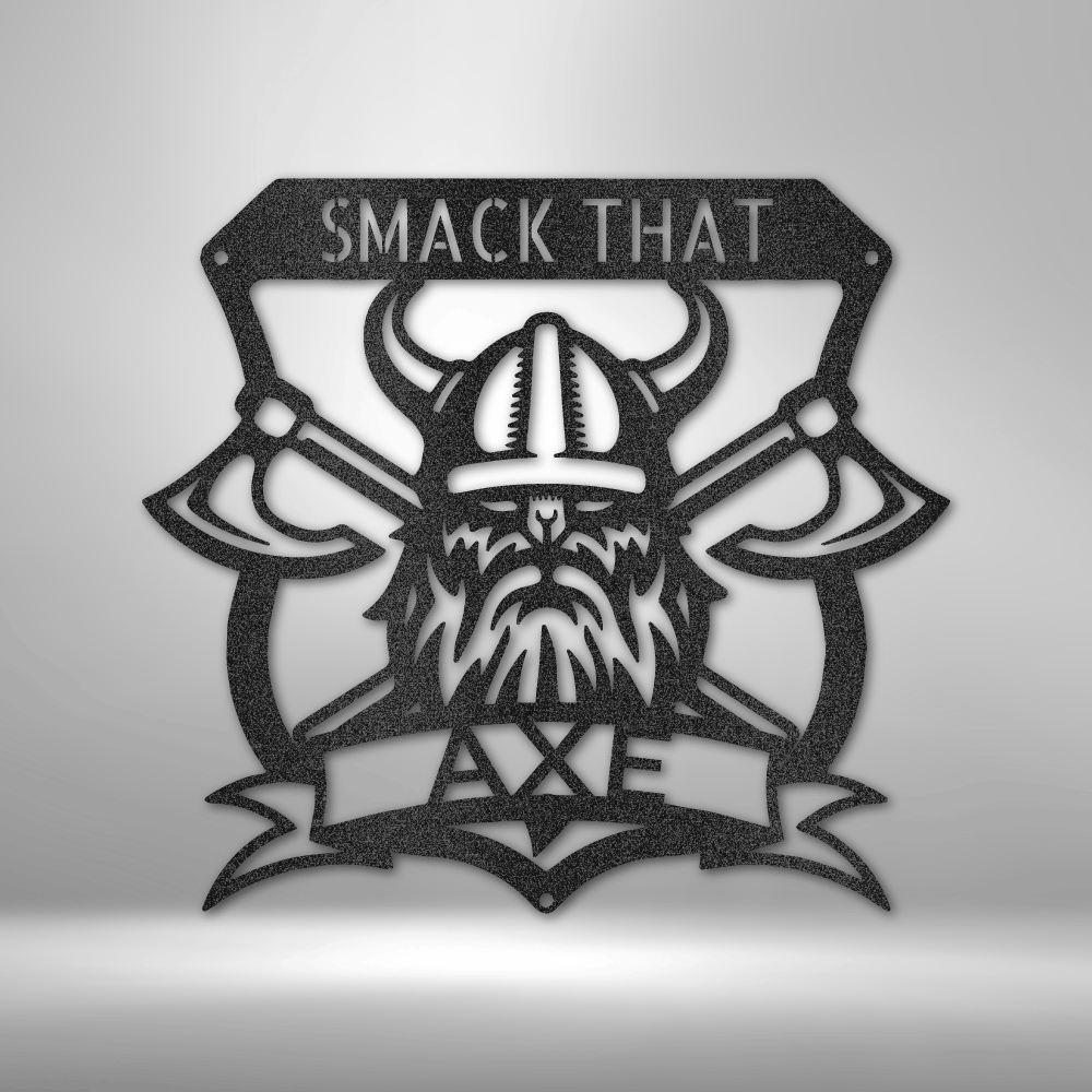 Battle Axe Plaque Monogram - Steel Sign – Steel Sign Designs