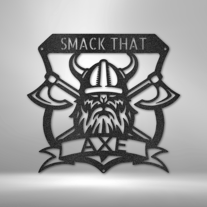 Battle Axe Plaque Monogram - Steel Sign – Steel Sign Designs