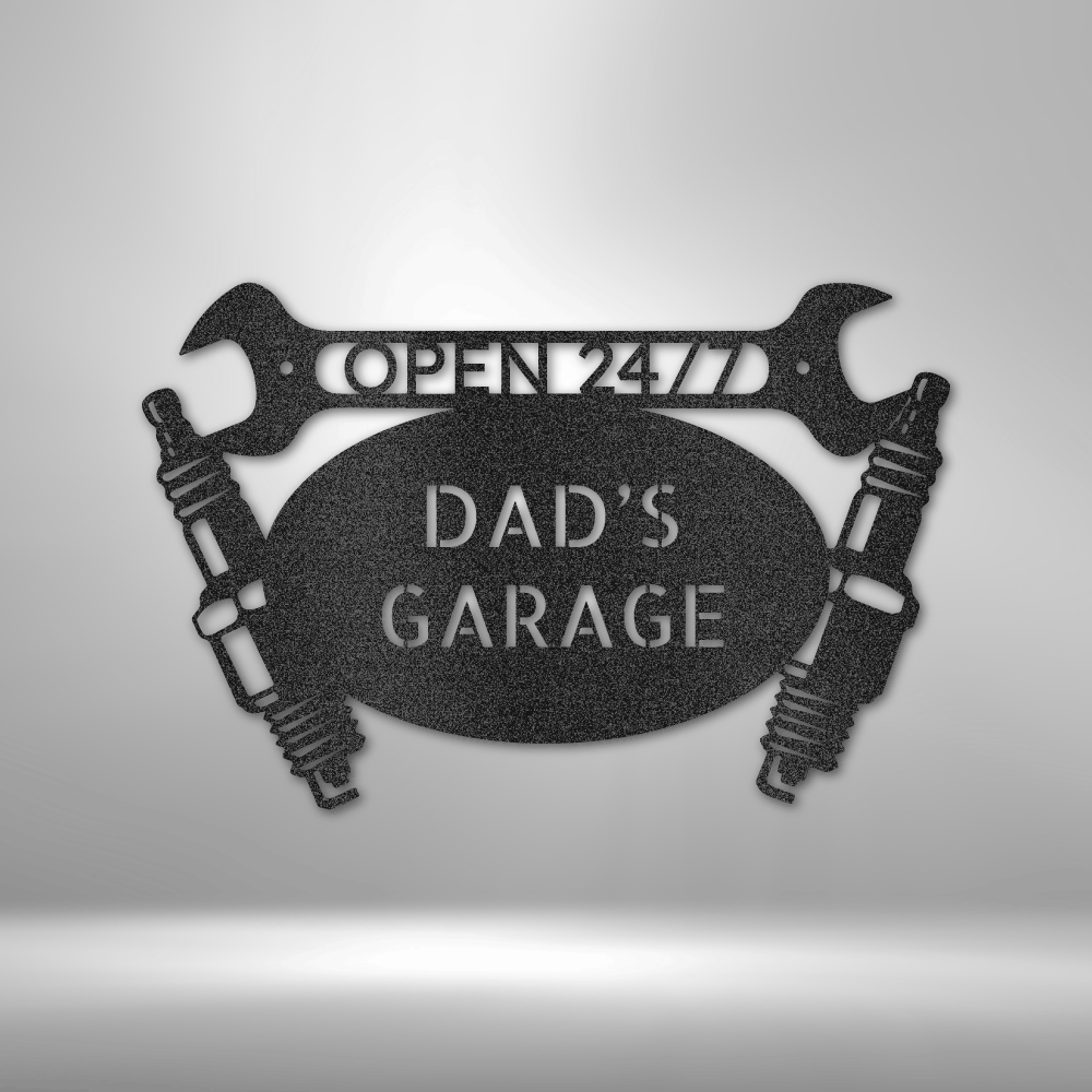 Car Garage Monogram - Steel Sign – Steel Sign Designs
