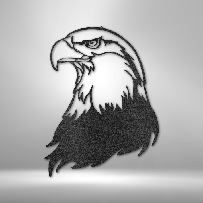 Bald Eagle Head - Steel Sign – Steel Sign Designs